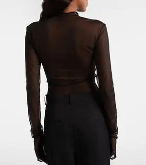 NENSI DOJAKA Sheer Bodysuit