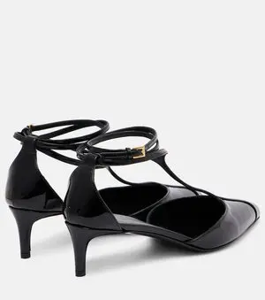 Khaite Mia Patent Leather Pumps - Black