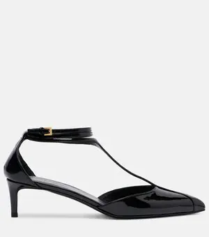 Khaite Mia Patent Leather Pumps - Black
