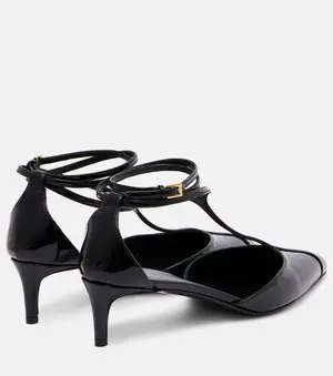 Khaite Mia Patent Leather Pumps - Black