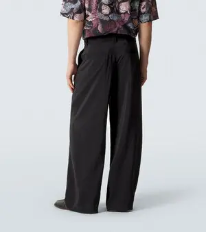 LEMAIRE Silk-blend Straight Leg Trousers