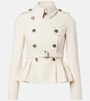 Burberry Cotton Gabardine Jacket - Beige