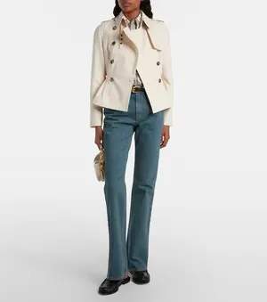 Burberry Cotton Gabardine Jacket - Beige