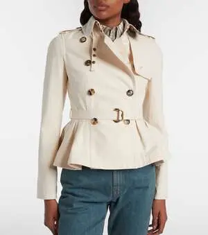 Burberry Cotton Gabardine Jacket - Beige