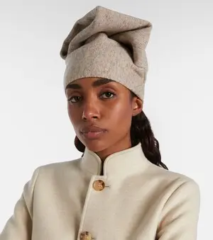 Loro Piana Willow Wool, Cashmere, And Linen Hat - Beige