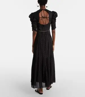 MARANT ETOILE Sichene Polka-dot Maxi Dress