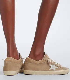 GOLDEN GOOSE Super Star Suede Sneakers - Beige