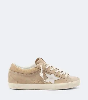 GOLDEN GOOSE Super Star Suede Sneakers - Beige