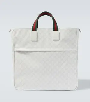 Gucci Gg Canvas Large Tote Bag - White