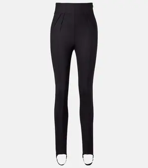 MUGLER Wool-blend Stirrup Leggings