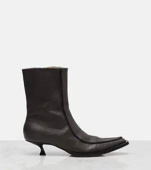Calvin Klein Jodi Leather Ankle Boots