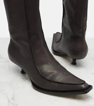 Calvin Klein Jodi Leather Ankle Boots