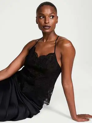 Victoria's Secret Dream Angels Lace Scallop-hem Cami - Black