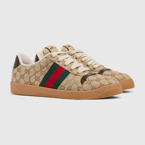 Gucci Worn-out Effect Screener Sneaker - Beige
