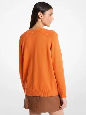 Michael Kors Wool And Cotton Sweater - Orange