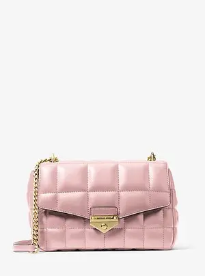 Michael Kors Soho Large Quilted Shoulder Bag - Pink