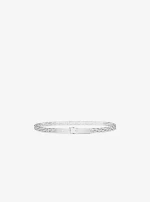 Michael Kors Tone Chain Belt - Silver