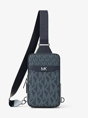 Michael Kors Cooper Small Signature Logo Sling Pack - Blue