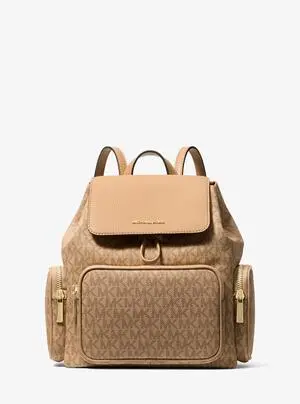 Michael Kors Merritt Small Signature Logo Cargo Backpack - Brown
