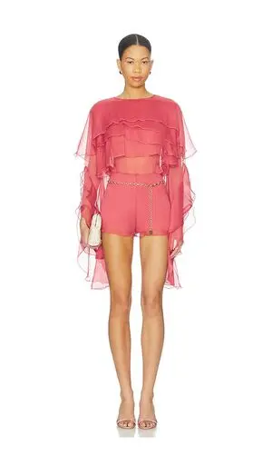 Bardot Carson Ruffle Playsuit