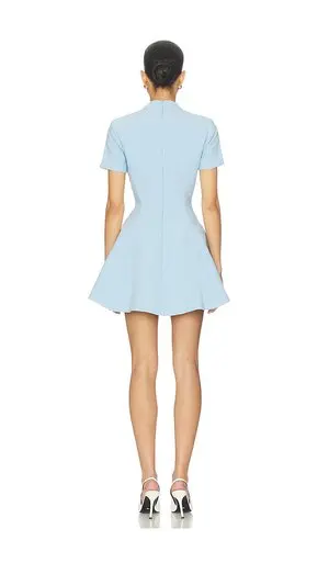 Bardot Zephyra Collar Mini Dress - Soft Blue