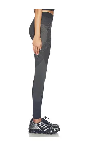Off-White Racing Seamless Leggings In Charcoal