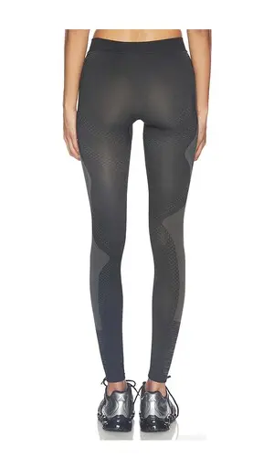 Off-White Racing Seamless Leggings In Charcoal