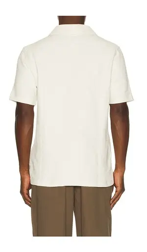 SAMSOE SAMSOE Samac V-neck Polo In Cream