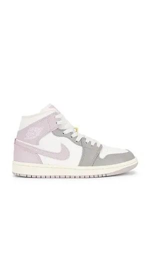 JORDAN 1 Mid Sneakers - Sail  Particle Rose & Enigma Stone