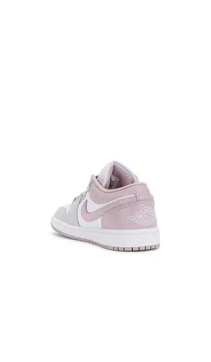 JORDAN 1 Low Sneakers - Particle Rose  Enigma Stone & White