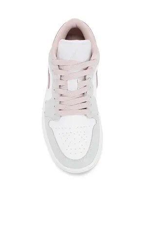 JORDAN 1 Low Sneakers - Particle Rose  Enigma Stone & White