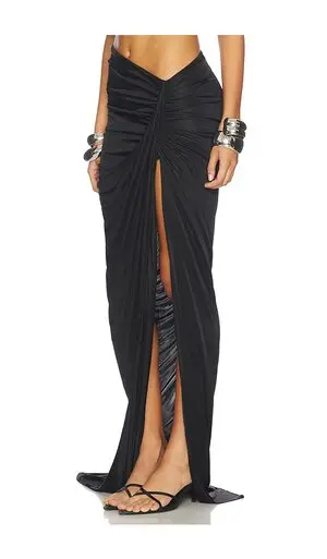 Atlein Draped Asymmetric Skirt