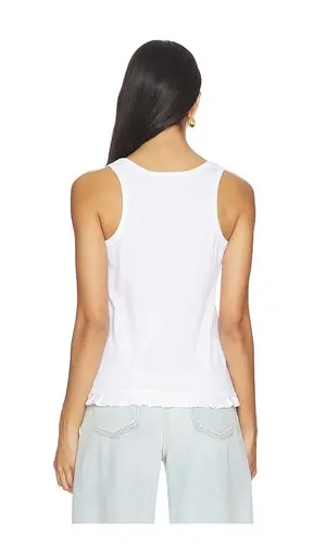 ROTATE BY BIRGER CHRISTENSEN Ruffle Hem Tank Top