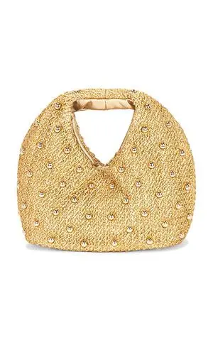 Dolce Vita Studded Raffia Bag