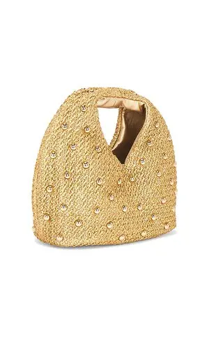 Dolce Vita Studded Raffia Bag