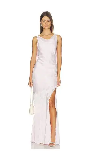 ROTATE BY BIRGER CHRISTENSEN Maxi Waterfall Dress