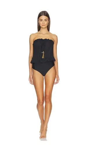 Hanne Bloch Bandeau One Piece Swimsuit - Black