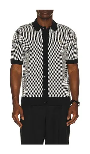 Fred Perry Chequrboard Button Thru Shirt