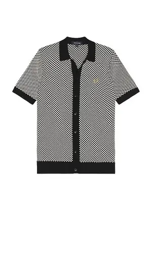 Fred Perry Chequrboard Button Thru Shirt