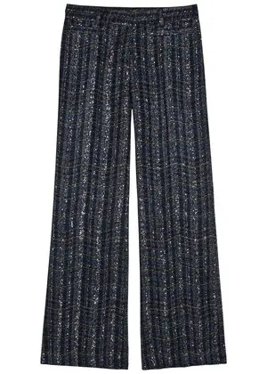 Missoni Striped Metallic-weave Trousers