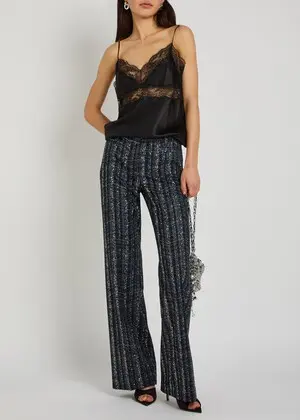 Missoni Striped Metallic-weave Trousers