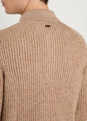 TOD'S Ribbed Cotton-knit Cardigan