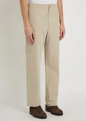 TOD'S Straight-leg Cotton-blend Trousers