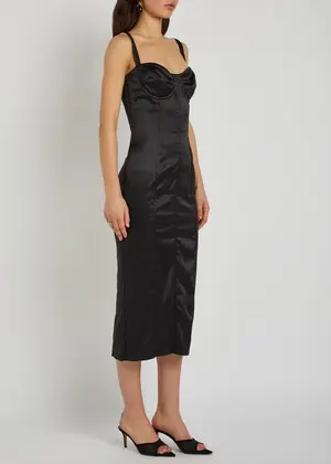 Dolce & Gabbana Stretch-silk Midi Dress