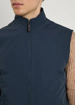TOD'S High-neck Stretch-shell Gilet - Blue