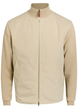 TOD'S Ribbed-knit And Cotton Jacket