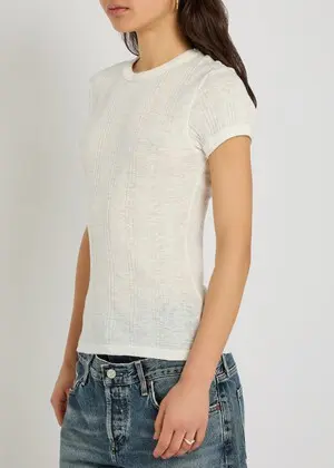 MOTHER Ribbed Cotton T-shirt