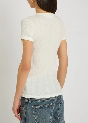 MOTHER Ribbed Cotton T-shirt