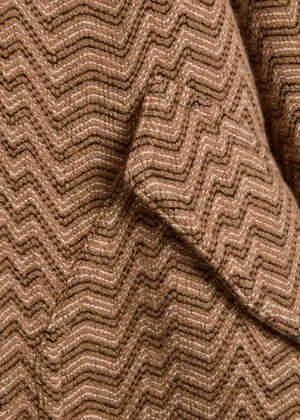 Missoni Zigzag Wool-blend Bomber Jacket - Camel
