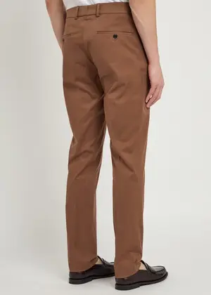 SLOWEAR Tapered-leg Stretch-cotton Trousers